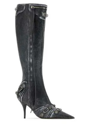 Balenciaga Printed Nappa Leather Cagole Boots - Multicolor