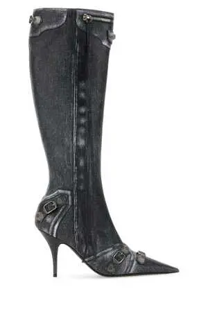 Balenciaga Printed Nappa Leather Cagole Boots - Multicolor