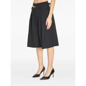 Chloé Virgin Wool Knee-length Shorts With Buckle Detail