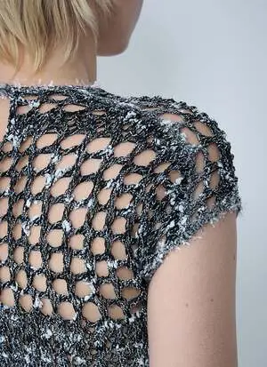 Acne Studios Open-knit Crochet Crewneck Top