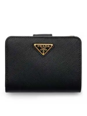 Prada Small Saffiano Wallet - Black