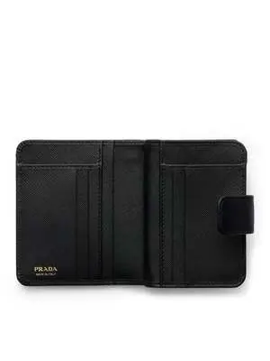 Prada Small Saffiano Wallet - Black