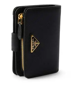 Prada Small Saffiano Wallet - Black