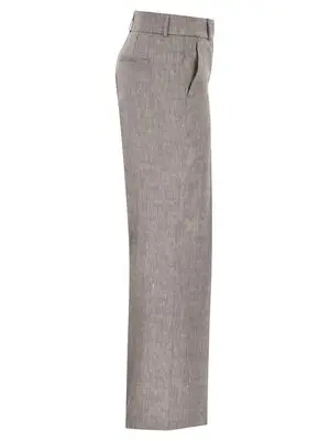 Peserico Wool Blend Flannel Trousers