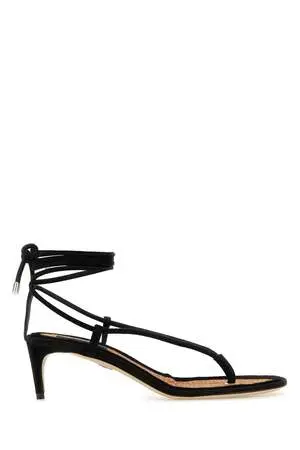 Dsquared2 Suede Thong Sandals - Black