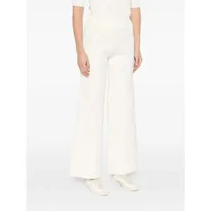 Max Mara Cropped Lace Trim Trousers