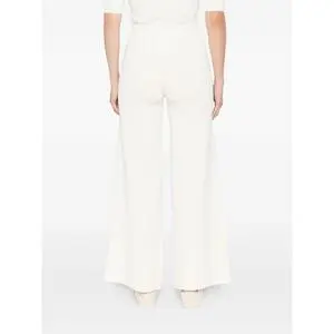 Max Mara Cropped Lace Trim Trousers