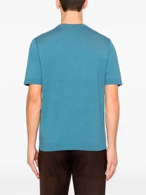 Gucci Short Sleeve Crewneck Silk Sweater