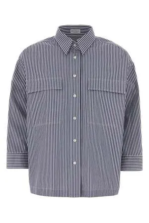 Brunello Cucinelli Embroidered Poplin Shirt - Multicolor