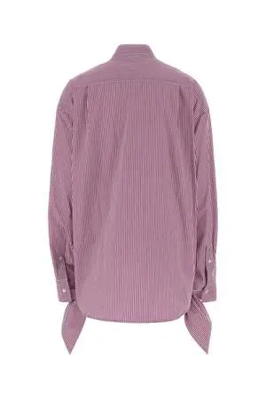 Balenciaga Embroidered Oversize Poplin Shirt