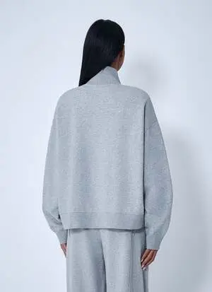 GANNI Half-zip Sweatshirt - Gray
