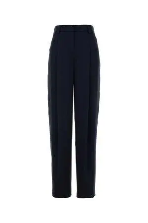 Giorgio Armani Wide-leg Satin Pants - Blue