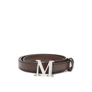 Max Mara Leather Belt With Buckle Fastening - Brown