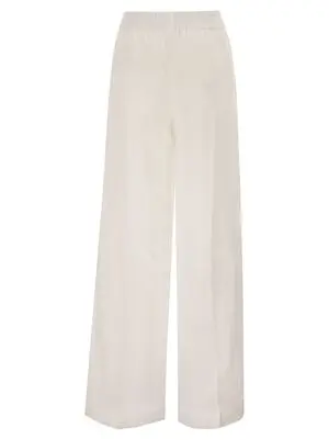 Brunello Cucinelli Loose Track Trousers In Cotton Organza
