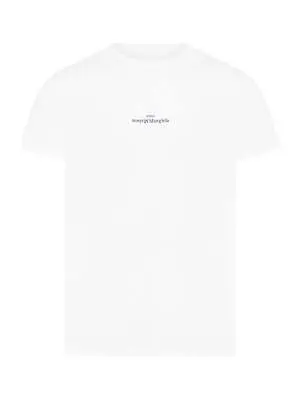 MAISON MARGIELA Embroidered Upside-down Logo T-shirt - Multicolor