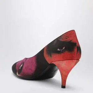 Versace Faille Pumps With The Party Print - Multicolor