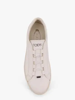 TOD'S Leather Sneakers With Rubber Sole
