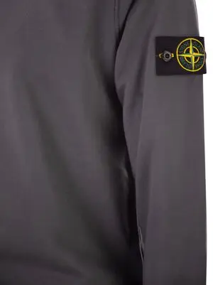 Stone Island Regular Fit Crew Neck Sweatshirt With Raglan Sleeves - Gray