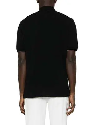 Brunello Cucinelli Piquet Polo With Logo - Multicolor
