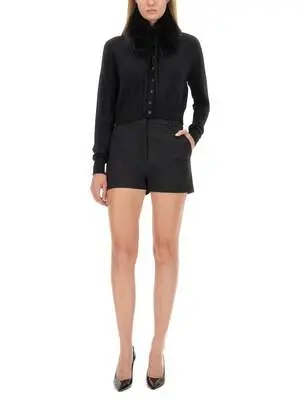 Sportmax Tailored Virgin Wool Shorts