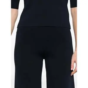 Max Mara High-waisted Wide-leg Trousers - Blue