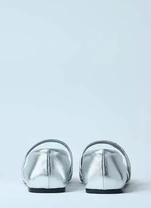 Marni Leather Mary Jane Shoes With Bow Detailing