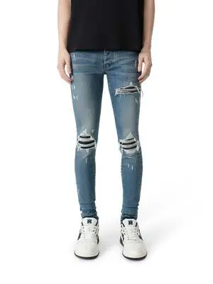 Amiri Mx1 Skinny Jeans In Dark Indigo - Multicolor