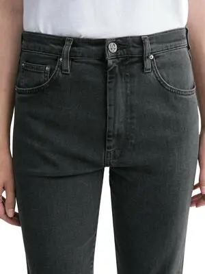 TOTEME Twisted Seam Denim Jeans In Grey Wash - Gray