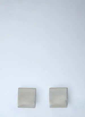 TOTEME Petite Signature Gold Hoop Earrings - Silver