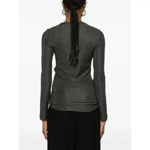 Brunello Cucinelli Long Sleeve Crewneck Top