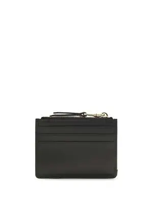 Miu Miu Leather Wallet With Logo - Black