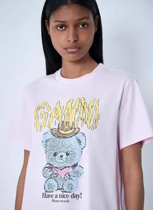 GANNI Logo Graphic T-shirt