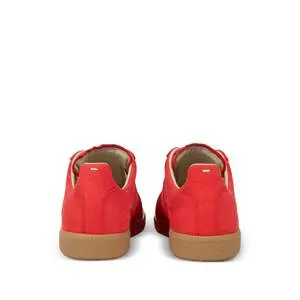 MAISON MARGIELA Patent Leather Low-top Sneakers - Red