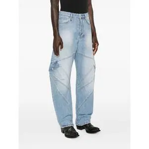 Amiri Loose-fit Paneled Cargo Jeans