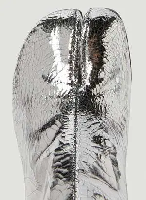 MAISON MARGIELA Metallic Tabi Block Heel Boots