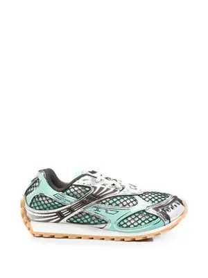Bottega Veneta Orbit Sneakers With Mesh Detail And Metallic Effect - Multicolor