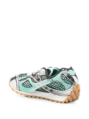 Bottega Veneta Orbit Sneakers With Mesh Detail And Metallic Effect - Multicolor