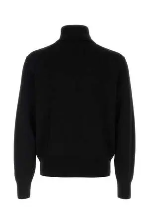 AMI Paris Merino Wool Turtleneck Sweater - Black