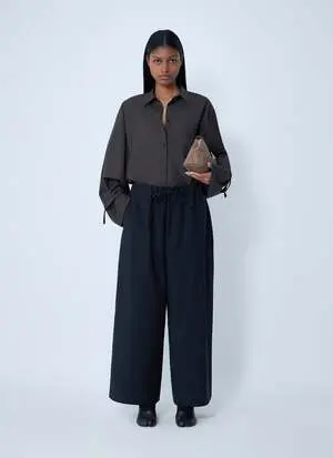 TOTEME Drawstring Wool Dinner Pants