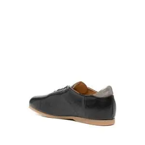 Our Legacy Leather Grained Texture Lace-up Low-top Sneakers