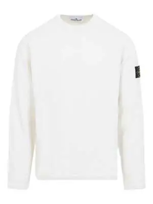 Stone Island Mesh Stitch Organic Cotton Fleece Sweatshirt - Multicolor