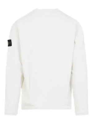 Stone Island Mesh Stitch Organic Cotton Fleece Sweatshirt - Multicolor