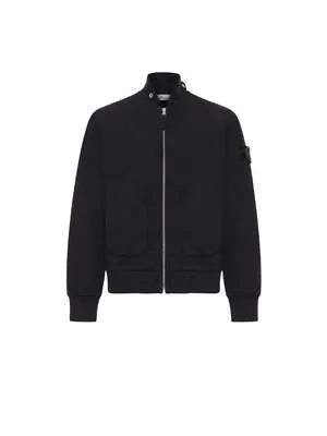 Stone Island Mesh Stitch Organic Cotton Fleece Sweatshirt - Multicolor