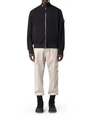 Stone Island Mesh Stitch Organic Cotton Fleece Sweatshirt - Multicolor