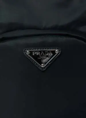 Prada Re-nylon Backpack With Leather Trims