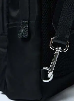 Prada Re-nylon Backpack With Leather Trims