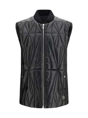 Moncler Rick Owens Geocamo Quilted Leather Flight Vest