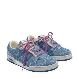 Fendi Match" Low-top Sneakers - Blue