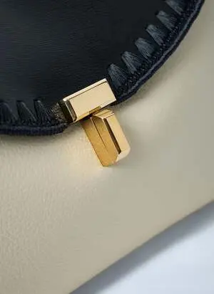 TOTEME T-lock Embroidered Leather Clutch Bag - Multicolor