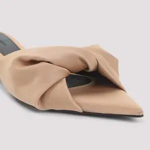 Carven Polyester Pointed Toe Kitten Heel Mules